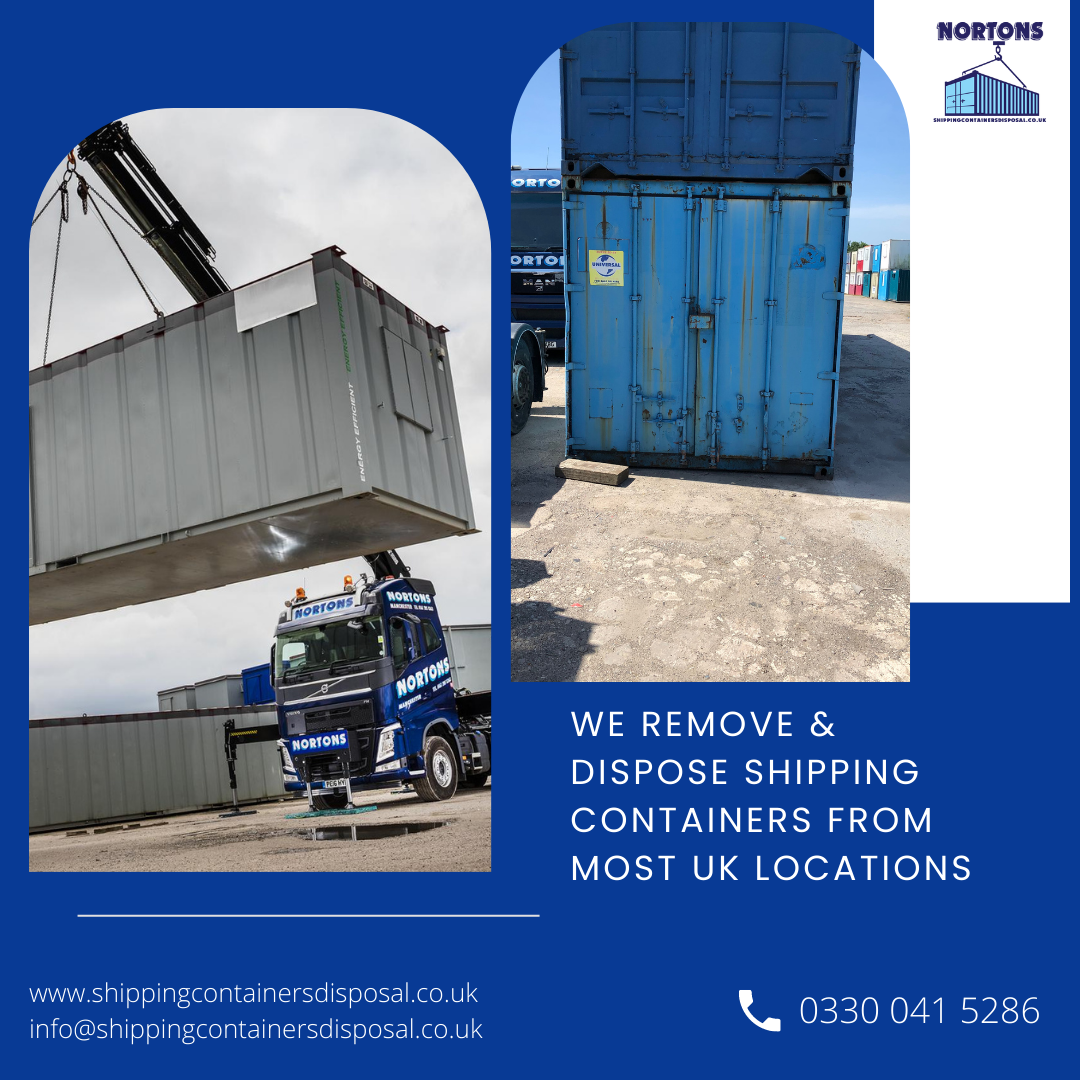 We remove & dispose shipping containers