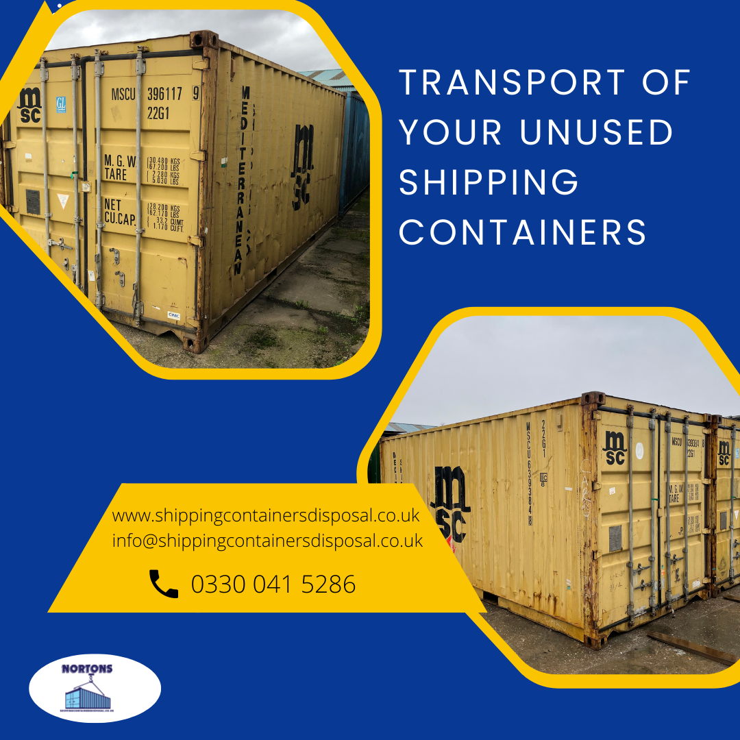 Transport of your Unused Shipping Containers
