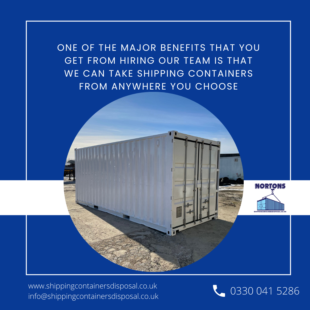 We collect shipping containers from your home or business
