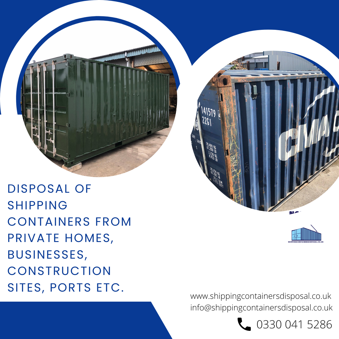 Disposal of shipping containers from private homes, businesses ...