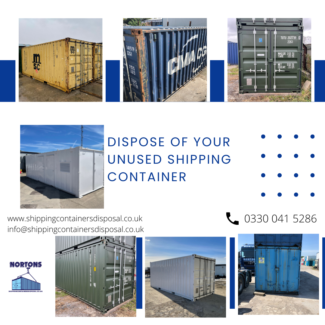 Dispose of your unused shipping container