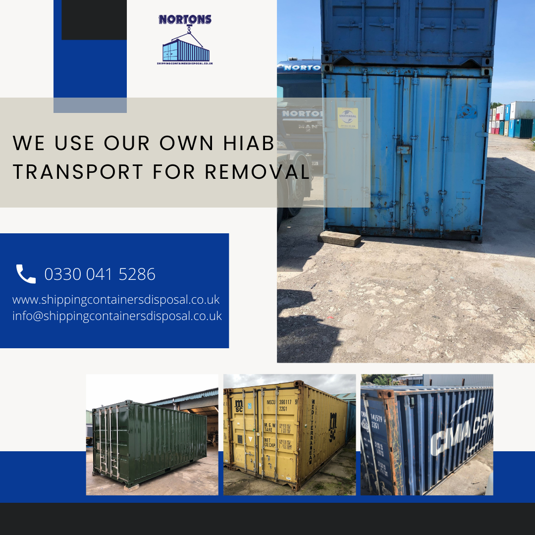 We use our own HIAB transport for removal & transport